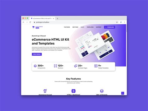 ecommerce ui kit html bootstrap 5 ui kit and templates prototypr