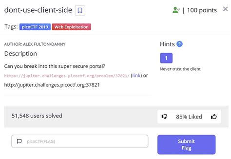 Picoctf Dont Use Client Sideweb