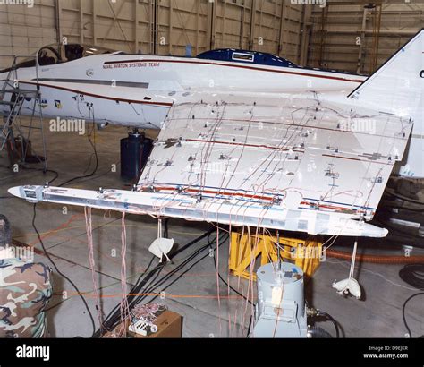 Accelerometers And Sensors Cover The Active Aeroelastic Wing Of An Fa