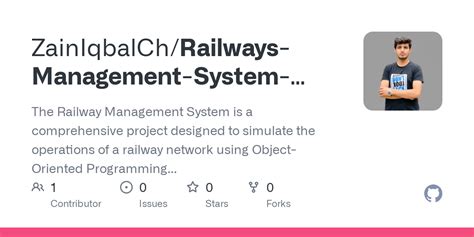 Github Zainiqbalchrailways Management System With Oop The Railway