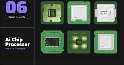 Cpu Chip Processor Circuit Board Pc Hardware Objects Ft Cpu