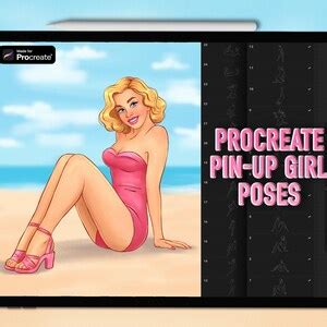 Procreate Pin Up Pose Stamps Pin Up Procreate Stamps Procreate Body Pose Stamps Pin Up Procreate