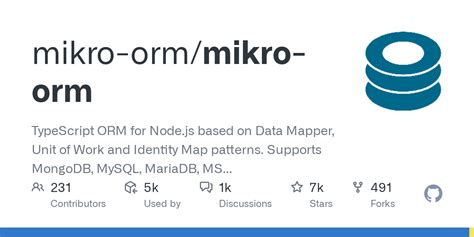Issues · Mikro Ormmikro Orm · Github
