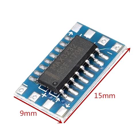 Serial Port Mini RS232 To TTL Converter Adaptor Module Board MAX3232 2pcs Zbotic