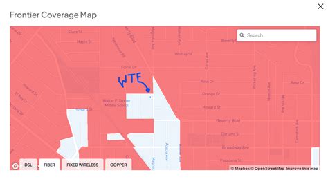 Frontier Coverage Area Rfrontierfios