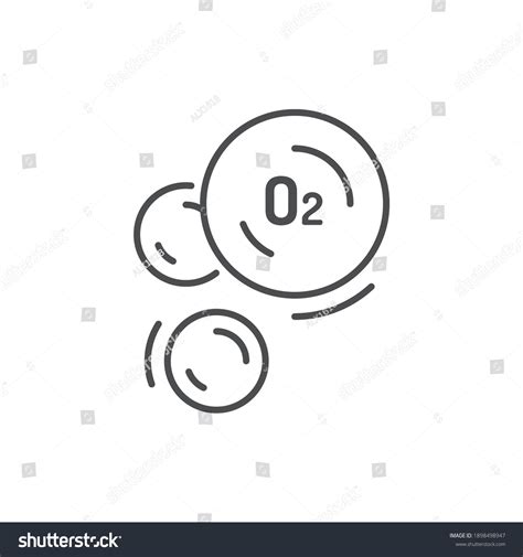 Molecule Atom Oxygen Color Line Icon Stock Vector Royalty Free 1898498947