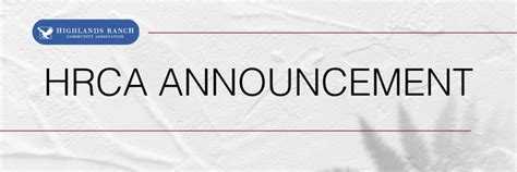 Hrca Exciting Announcement November 20 2023