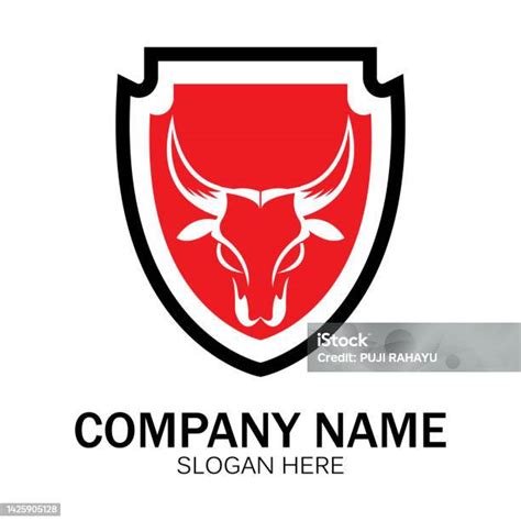 창조적 인 화가 방패 황소 머리 로고 디자인 심볼 벡터 일러스트 레이 션 벡터 경쟁에 대한 스톡 벡터 아트 및 기타 이미지 경쟁 공격성 권위 Istock