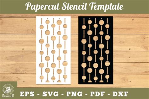 Bubbles Papercut Stencil Svg Graphic By Nightsun · Creative Fabrica