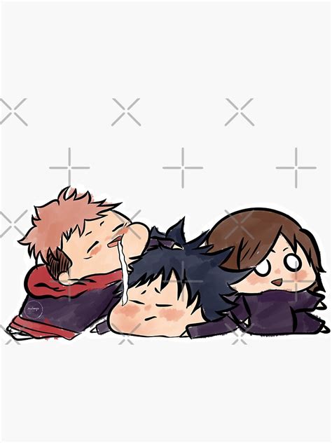 Chibi Itadori Megumi Nobara Sticker For Sale By Soulmajo Redbubble