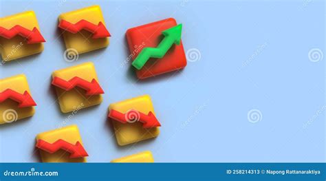 Minimal Upward Arrow Growing Chart Bars Business Growth And Financial Success Concept