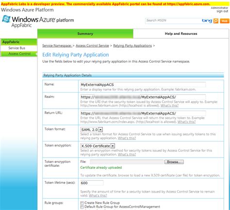 Simplified Access Control Using Windows Azure Appfabric Labs Maarten Balliauw Blog