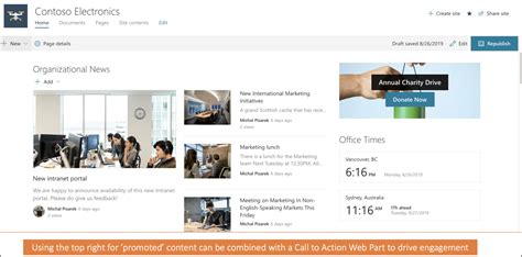 How To Use Sharepoint Online Call To Action Web Part