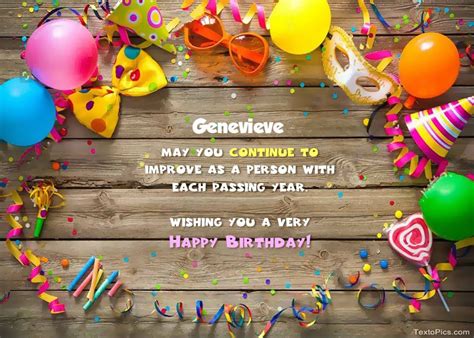 Happy Birthday Genevieve Pictures Congratulations