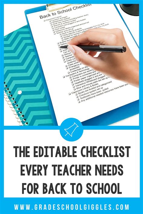 39b Setting Up Your Classroom A Checklist For Classroom Prep4 Grade School Giggles