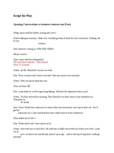 Script For Play Pdf