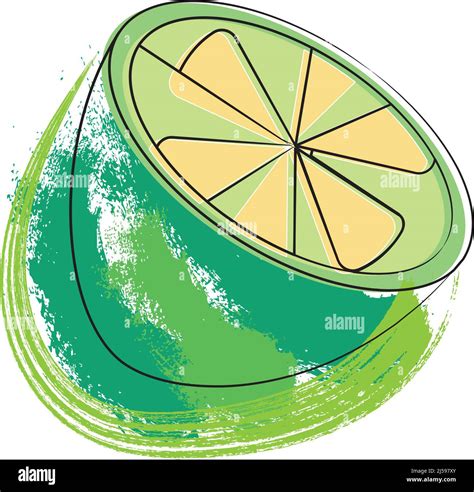 Isolated Sketch Of A Lemon Slice Vector Stock Vector Image And Art Alamy