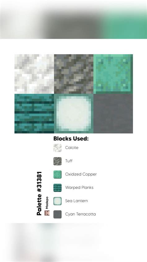 Minecraft Tuff Block Palettes Comment Requests And Follow For More