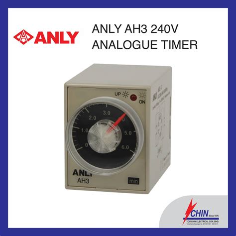 Anly Ah3 240v Single Range Analogue Timer Shopee Malaysia