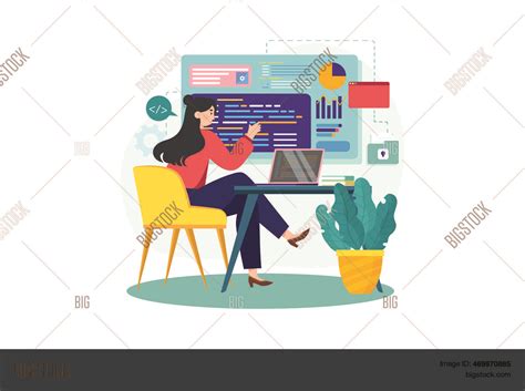 writing codes typing vector and photo free trial bigstock