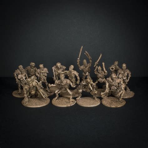 3d Printable Plague Peasants Modular Set By Knucklebones Miniatures