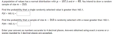 Solved A Population Of Values Has A Normal Distribution With Chegg