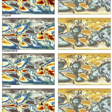 Spatial Pattern Of Mean Left Column And Standard Deviation Right