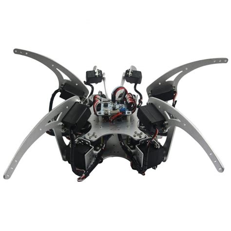 Assembled 18dof Aluminium Hexapod Spider Six Legs Robot Kit With Ld 1501 Servos And Controller