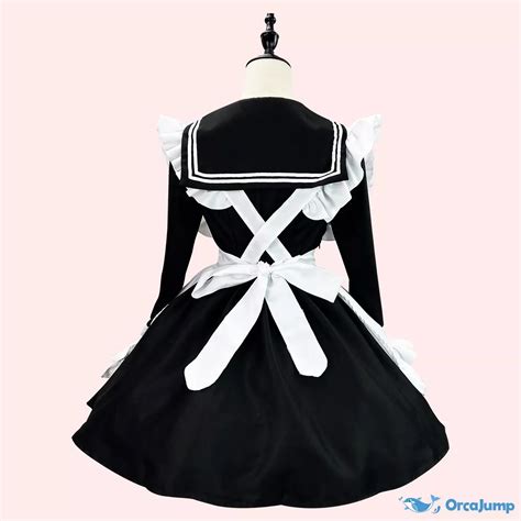 Orcajump Sailor Wind Sweet Maid Clothes Maid Clothes Cos Performance Clothes Maid Clothes