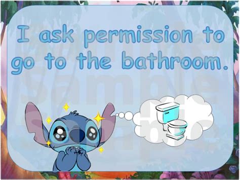 12 Classroom Rules Posters Lilo And Stitch By Learnsupply Tpt
