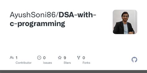 github ayushsoni86 dsa with c programming