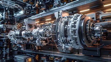 Exploded View Of An Automatic Transmission With Inovation Stock Illustration Illustration Of