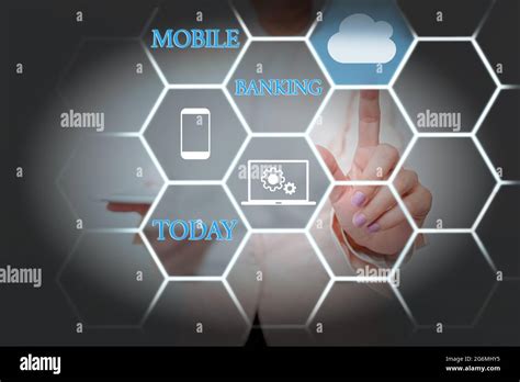Text Caption Presenting Mobile Banking Business Idea To Create Financial Transactions With The