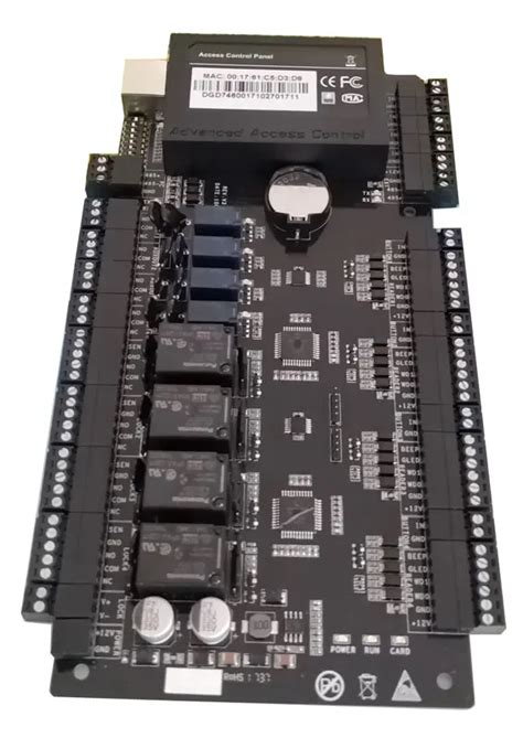 ZK Four Door Access Control TCP RS485 Option One Way RFID In One Way Exit Out Aided Input And