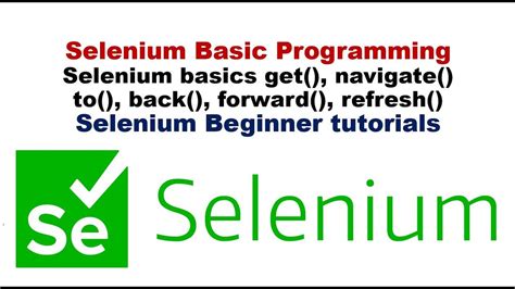 16 Get And Navigate Method In Selenium How To Navigate To Back Forward Refresh In