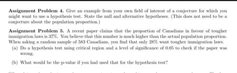 Solved Assignment Problem 4 Give An Example From Your Own
