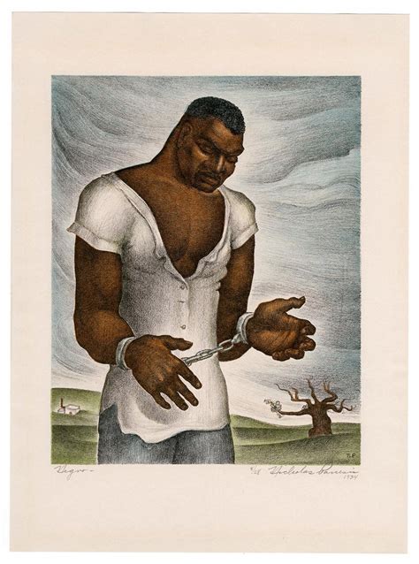 Nicholas Panesis Negro — California Wpa 1930s Social Realism For
