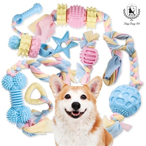 딩동펫 강아지 장난감 파스텔 터그장난감 세트 5종 티몬