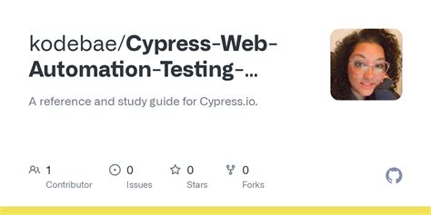 Github Kodebaecypress Web Automation Testing Cheatsheet A Reference