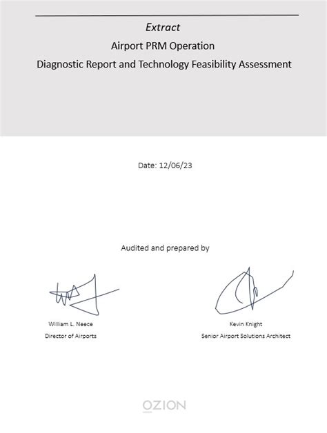 Extract Airport Prm Operation Diagnostic Report And Technology Feasibility Assessment 2023