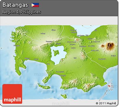 Free Physical 3d Map Of Batangas