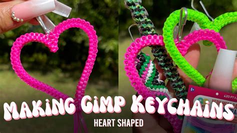 diy heart gimp keychain ft go create gimp youtube