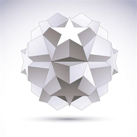 Premium Vector Vector Abstract 3d Object Design Element Template For Technology Theme