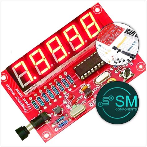 Frequency Counter 1hz 50mhz Digital Led Crystal Oscillator Meter Teste Sm Components