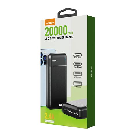 Power Bank Moxom Mx Pb54 20000mah Crni Velteh Doo