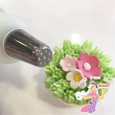 Medium Grass Hair Piping Tip Iced Jems