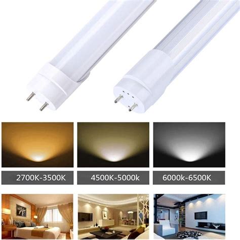4ft Led Tube Light Bulb 22w F48t12cwho T8 Fluorescent Replacement 25