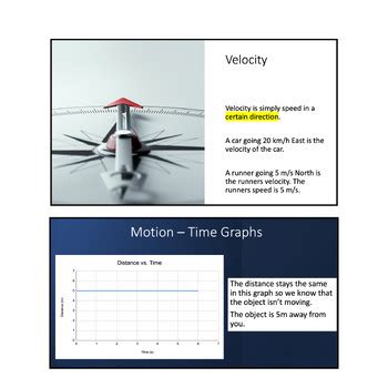Speed Velocity Acceleration Powerpoint Notes Worksheet Activities Acorn Science