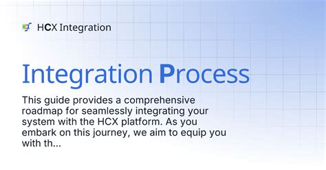 Integration Process Hcx Integration