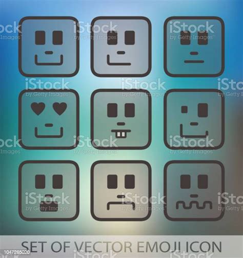 그래픽 이모티콘의 집합입니다 Emoji의 컬렉션입니다 아이콘 미소 흰색 배경에 고립 된 벡터 일러스트 레이 션 감정에 대한 스톡 벡터 아트 및 기타 이미지 Istock